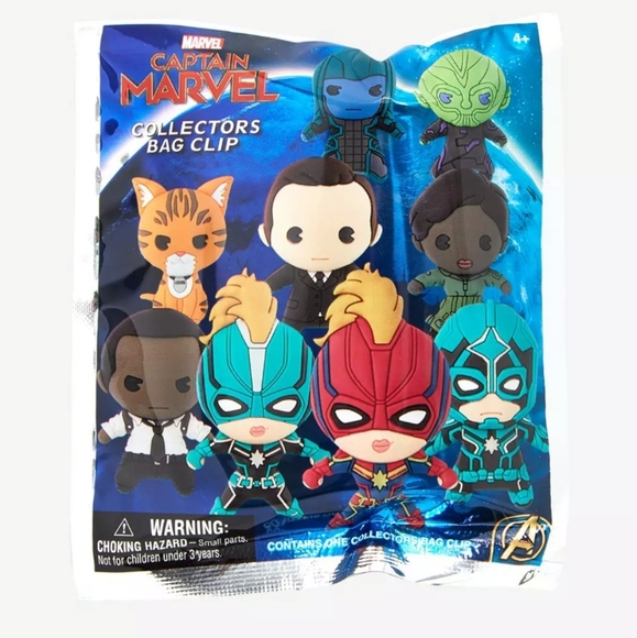 Marvel | Toys | Marvel Captain Marvel Collectors Bag Clips Qty 8 | Poshmark